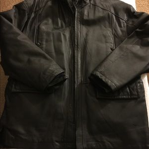 Kenneth Cole | Jackets & Coats | Kenneth Cole Leather Coat | Poshmark